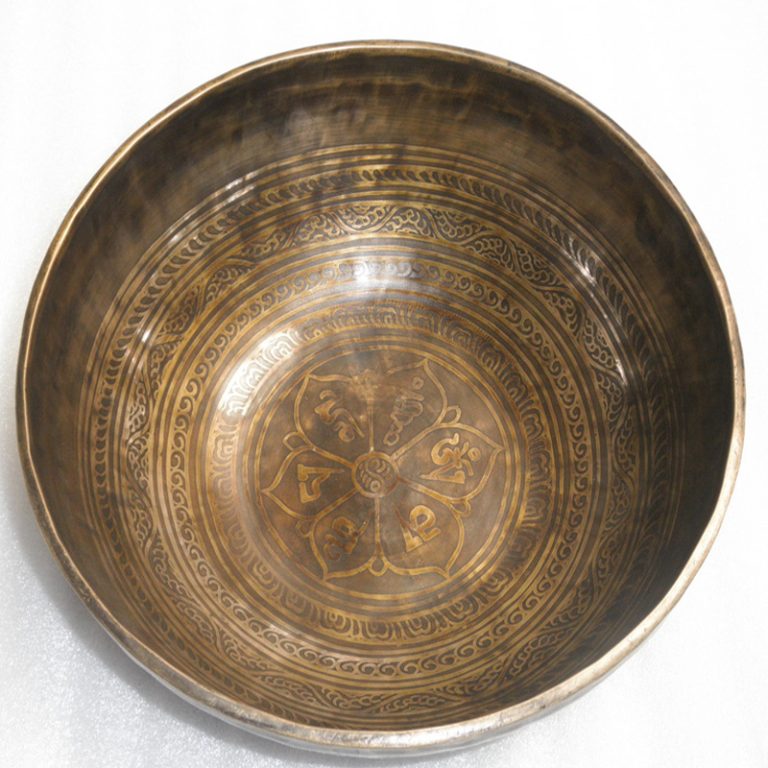 handmade om mane peme hau carving singing bowl in nepal, wholesale and ...