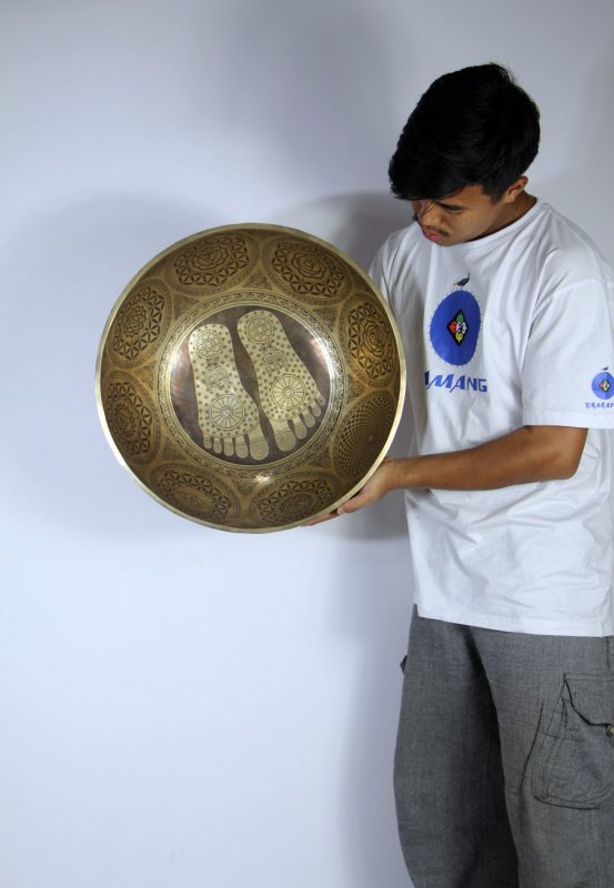 Extra Large Foot Singing Bowl Deep Vibration Healing Bowls